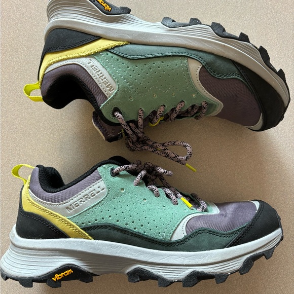 Merrell | Shoes | Merrell Speed Solo Hiking Trainers Green Gray | Poshmark